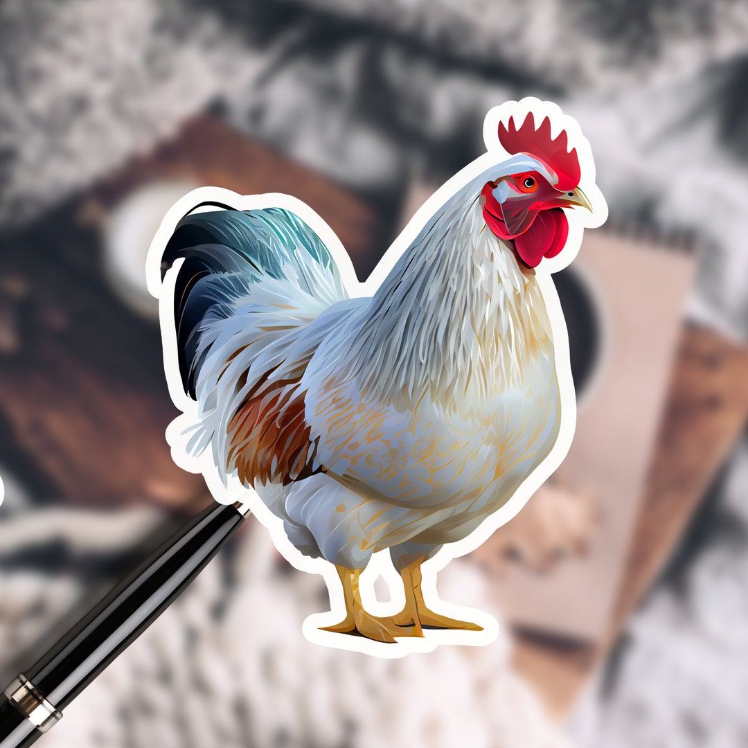 Chicken Sticker, Chickens, Farm Life, Farm Animals, Custom Sticker ...