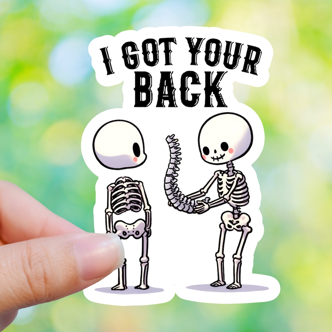 Got Your Back Skeleton Sticker X-ray Tech Rad Tech Skull Sticker Funny ...