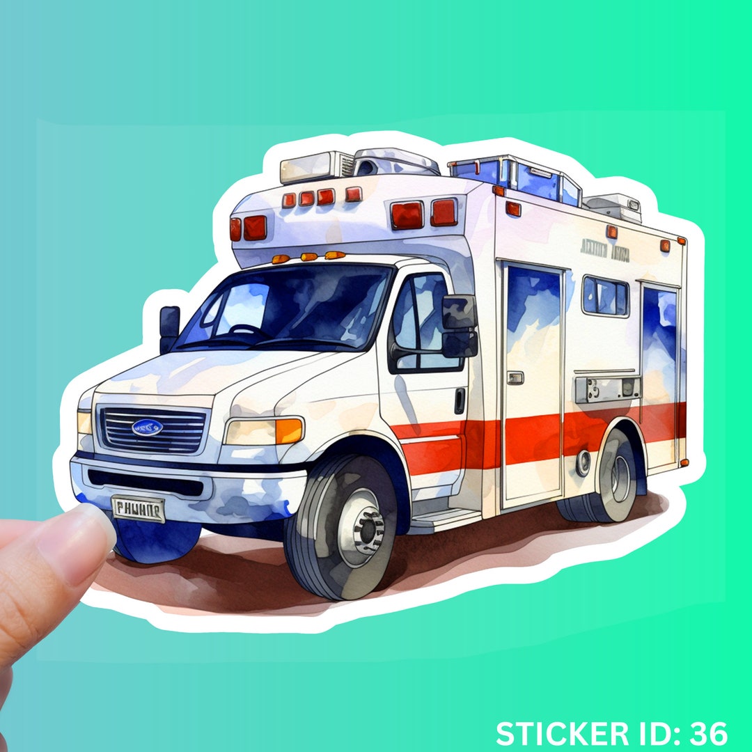 Ambulance Sticker EMT Sticker EMS Sticker First Responder Sticker Nurse ...