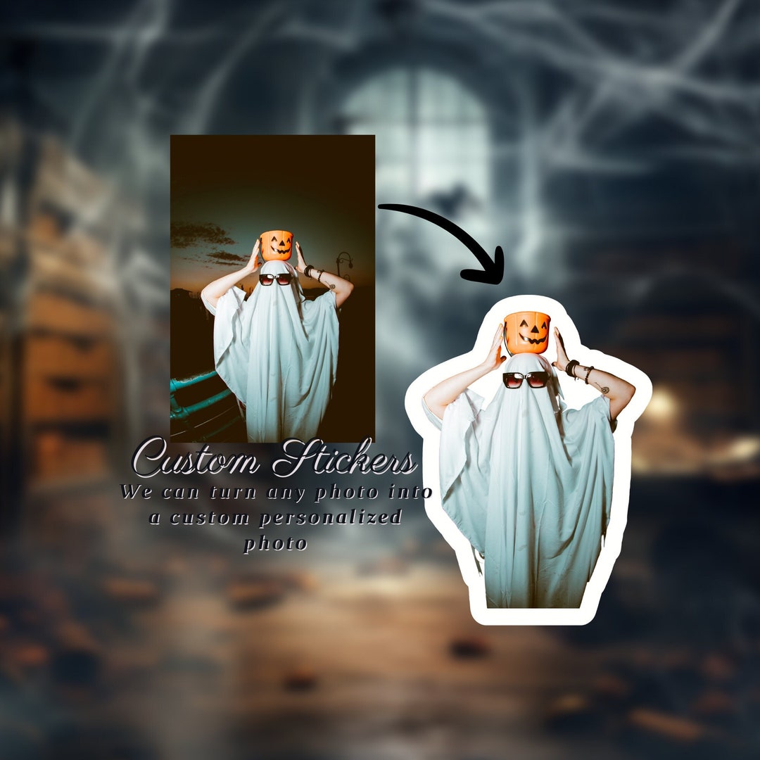 Custom Photo Sticker Picture Stickers Your Photo Into a - Etsy