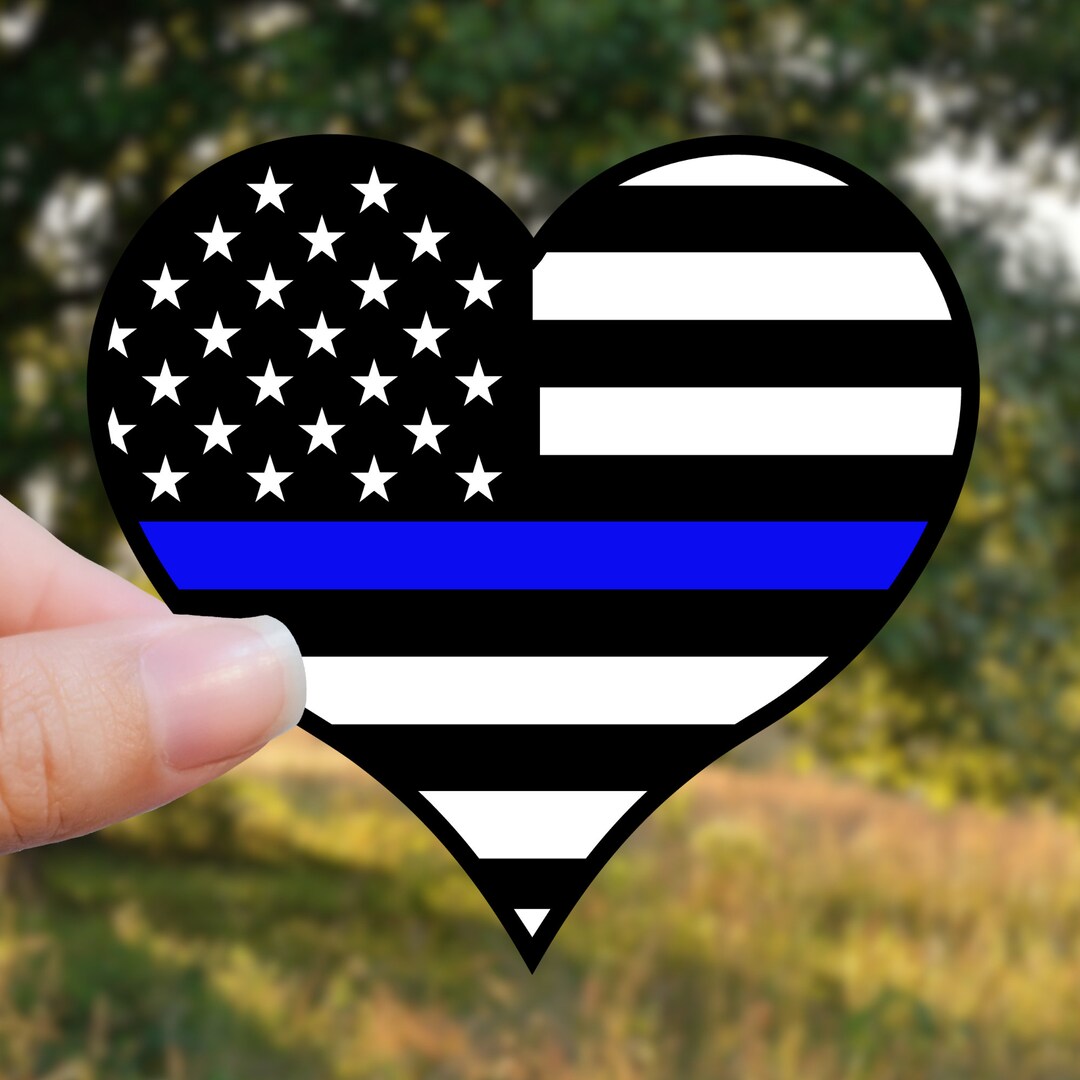 Blue Line Support Sticker Police Sticker Officer Sticker Blue Line ...