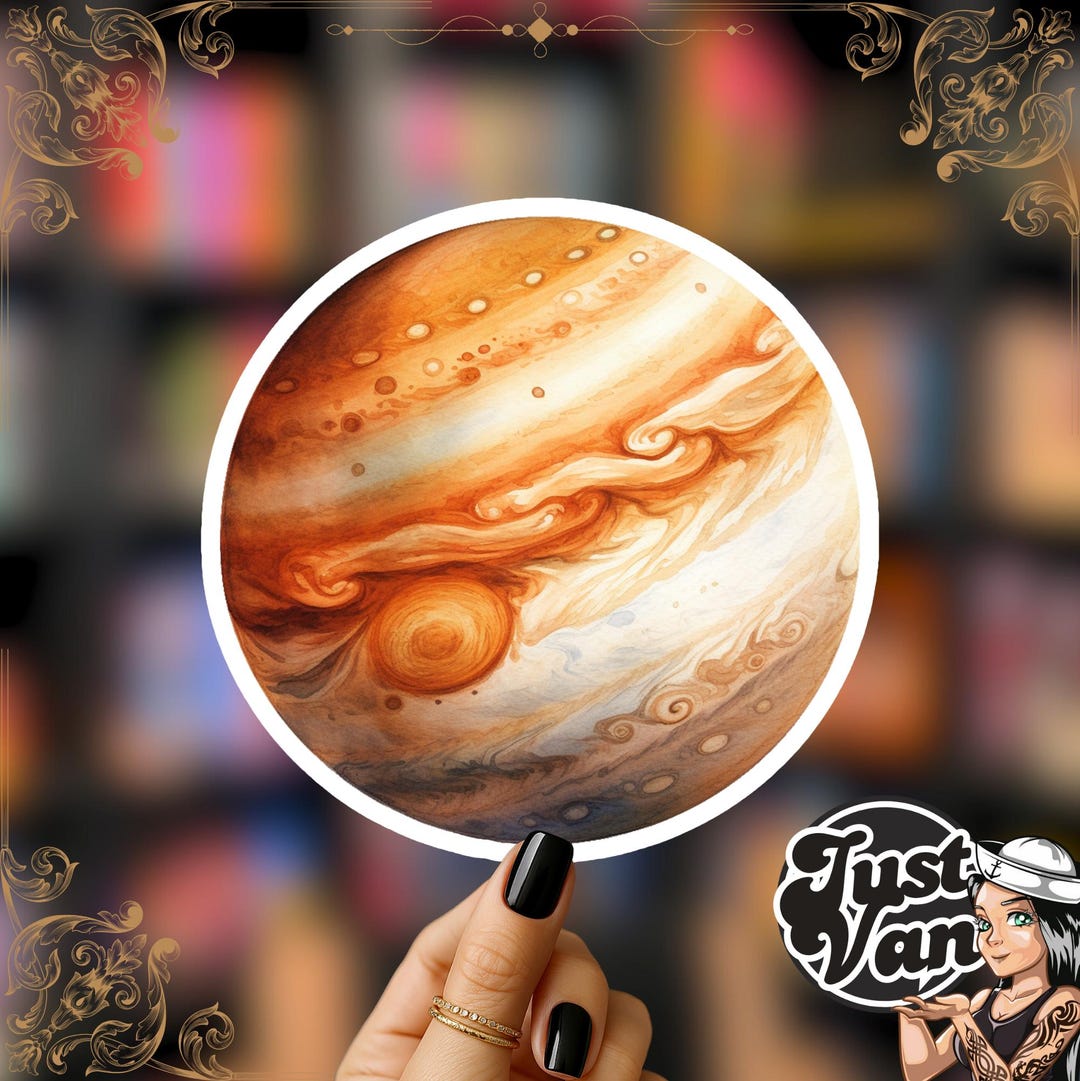 Jupiter Sticker, Scrapbooking, Journaling, Laptop Accessories, Tumbler ...