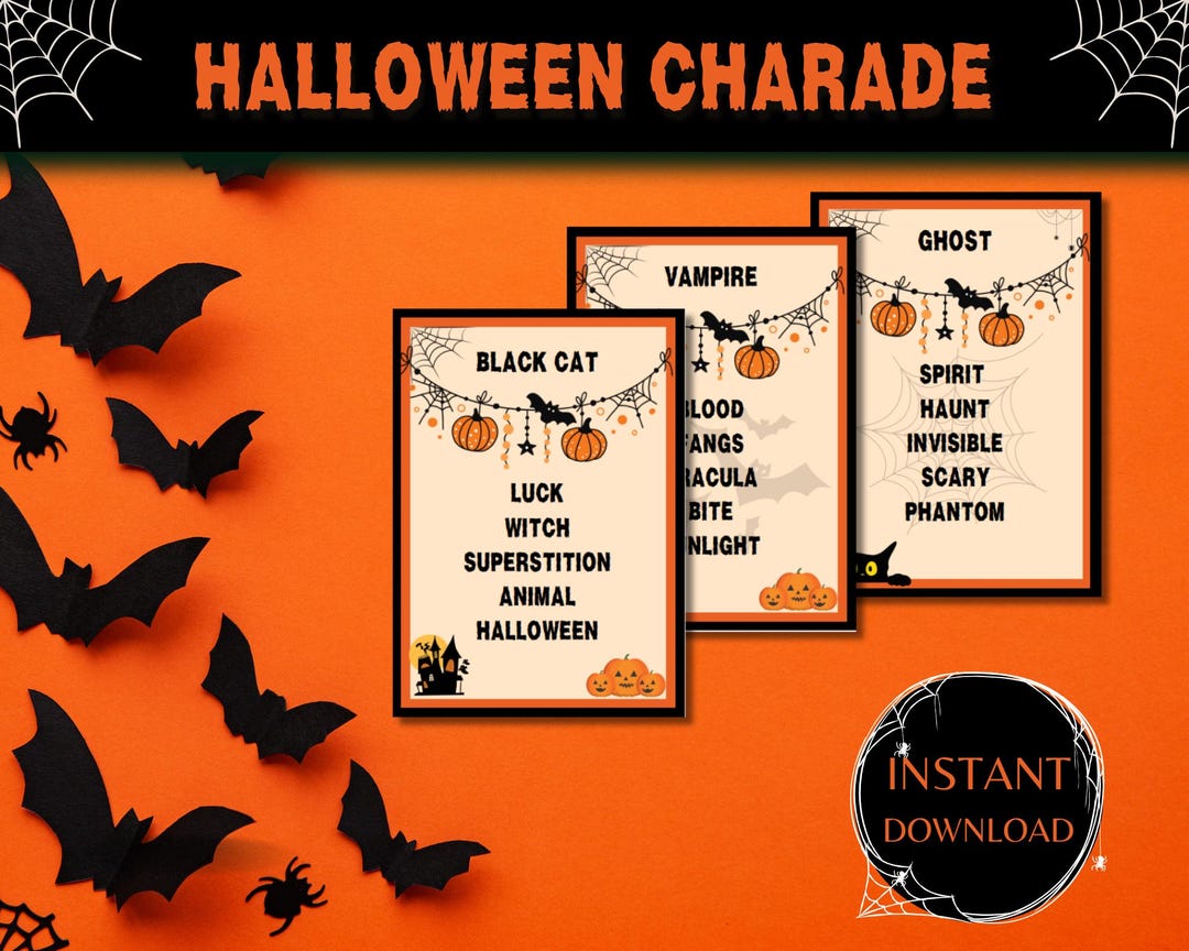 Halloween Taboo | 99 Cards | Guess Words | PDF | ENGLISH| Download ...