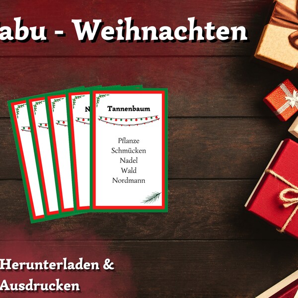 Christmas Taboo German - Etsy