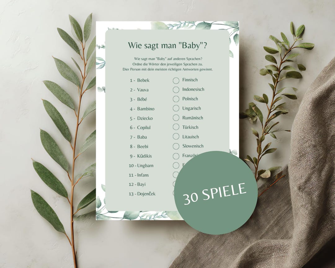 Baby Shower Games Set | Printable Baby Shower Games | Instant PDF ...