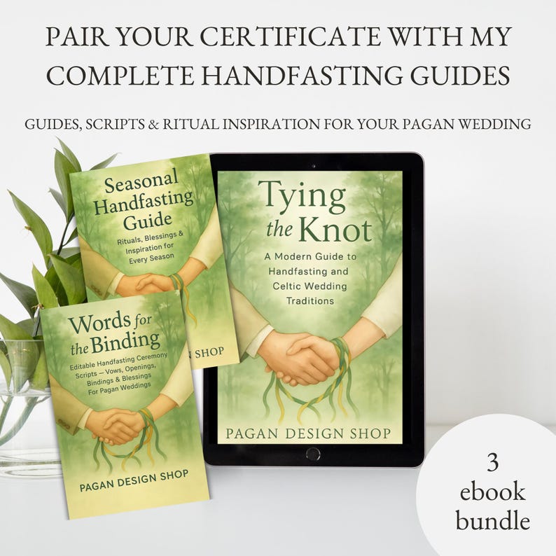 Viking Rune Handfasting Vow Script Norse Pagan Wedding Celtic Marriage ...