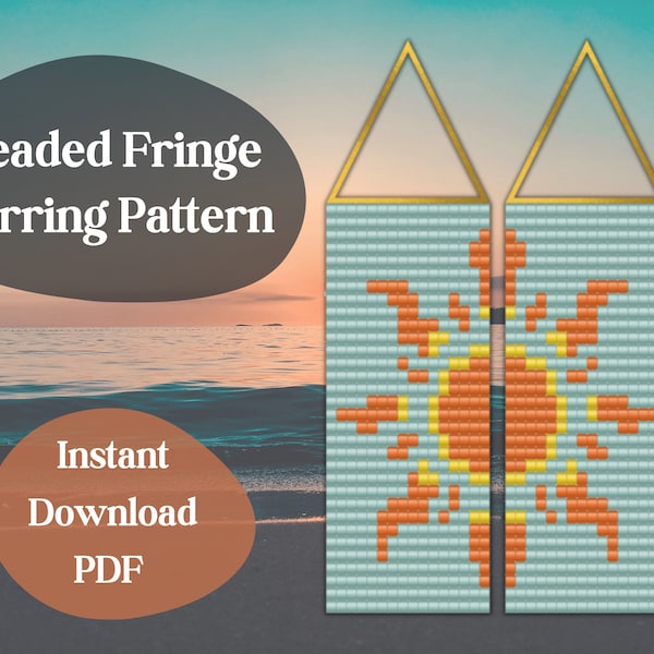 Beaded Fringe Earring Patterns - Etsy