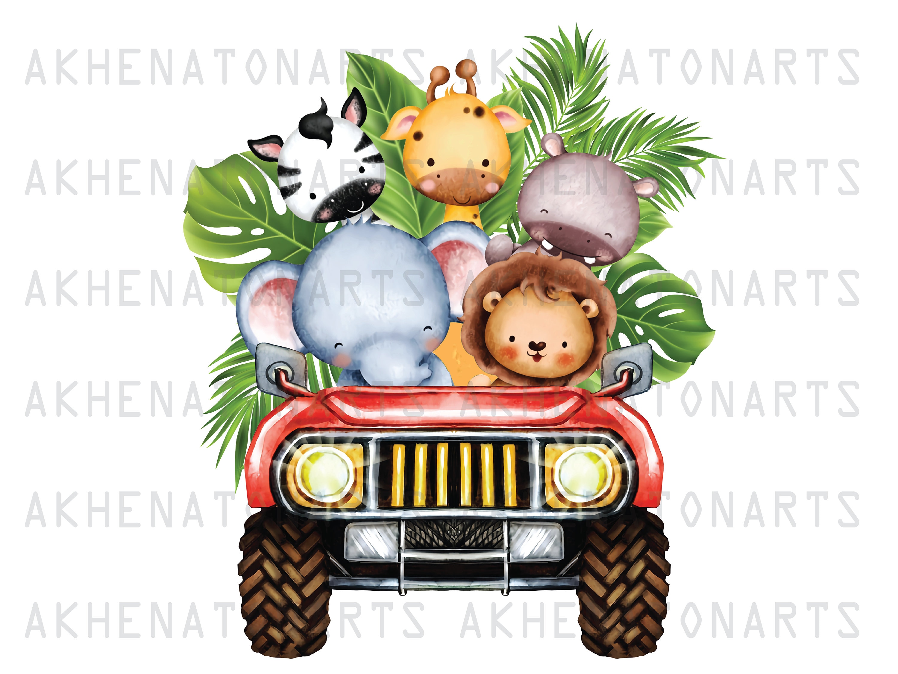 Safari Truck Clipart