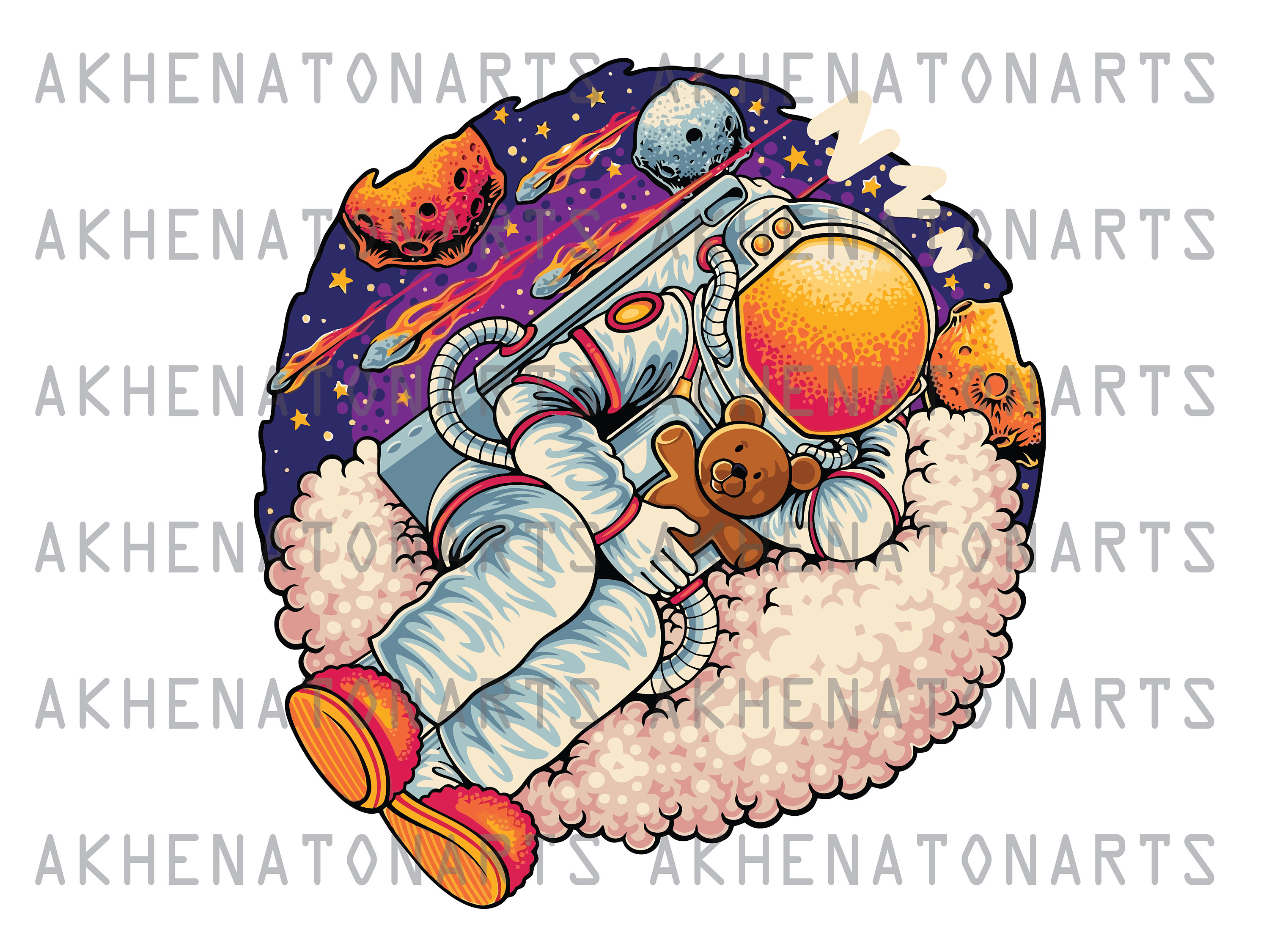 Astronaut Clip Art Sleeping