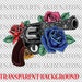 Gun and Roses Png , Hand Gun , Roses Png , Pistol Design , Digital ...