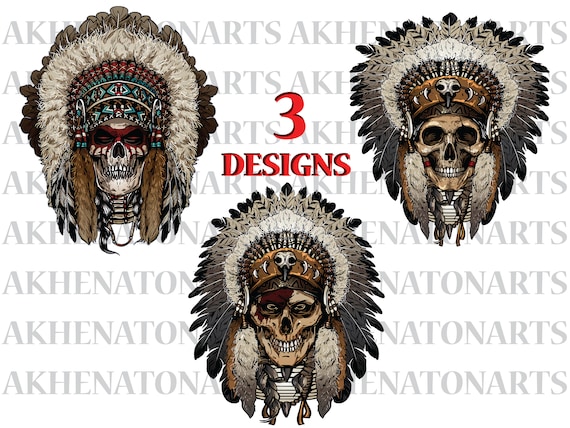 Indian Head Tattoo Designs