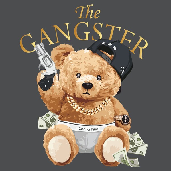 Gangster Teddy Bear - Etsy