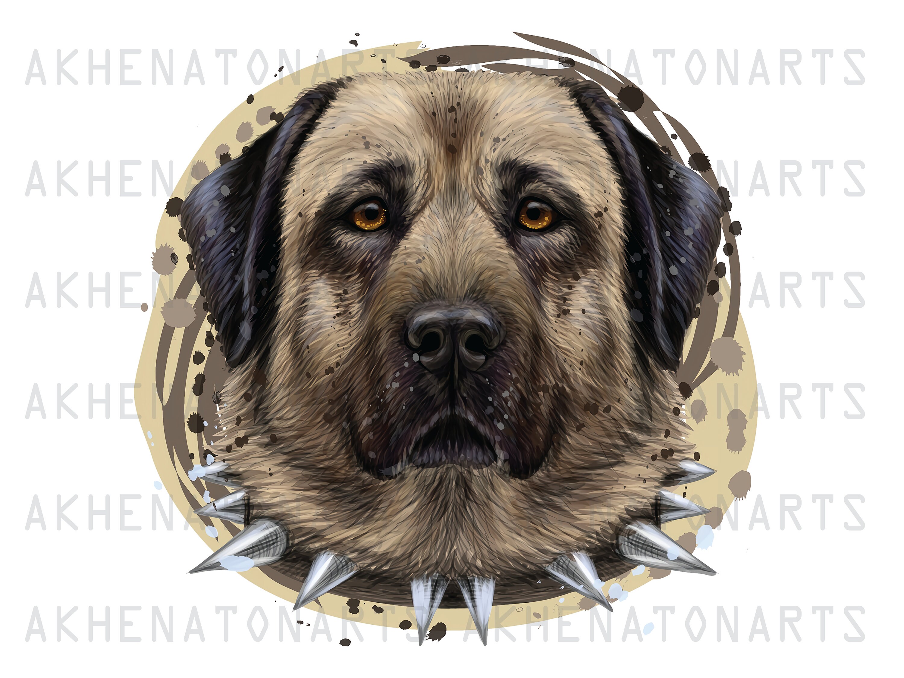 Kangal Dog Png Dog Clipart Watercolor Dog Digital - Etsy