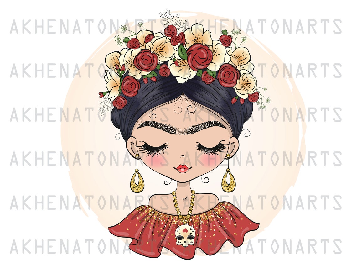 Frida Kahlo Png Frida Clipart Digital Download Instant - Etsy