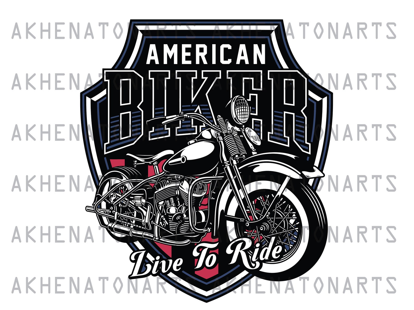 American Biker Svg Png Motorcycle Png Vintage Motorcycle - Etsy