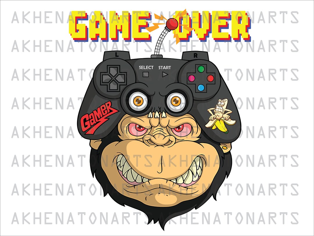 Gorilla Gamer Png , Gorilla Gaming , Gorilla Head , Gorilla Design ...