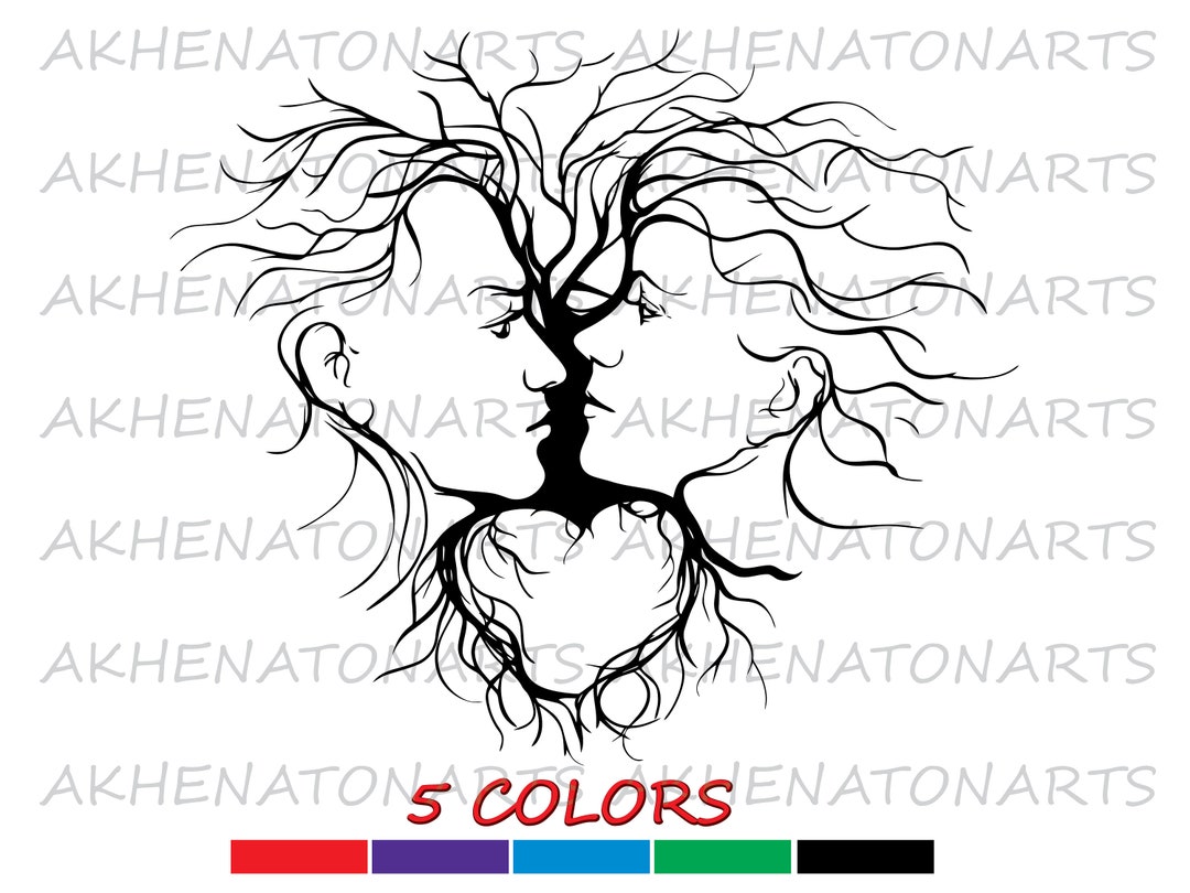 Love Tree Png Couple Love Tree Tree of Life Tree Eps - Etsy
