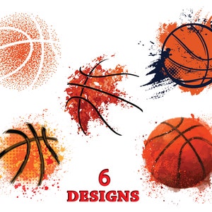 Basketball Png 6 Designs Distressed Basketball - Etsy