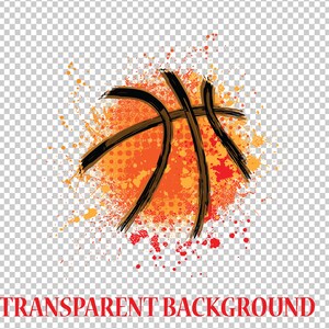 Basketball Png , 6 Designs , Distressed Basketball , Watercolor Ball ...