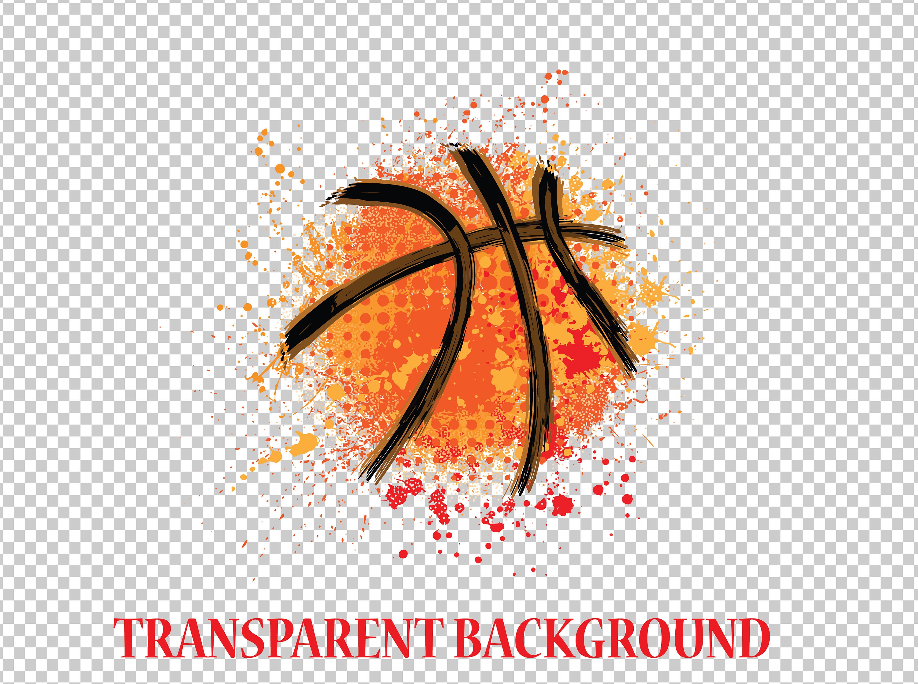 Basketball Png 6 Designs Distressed Basketball - Etsy