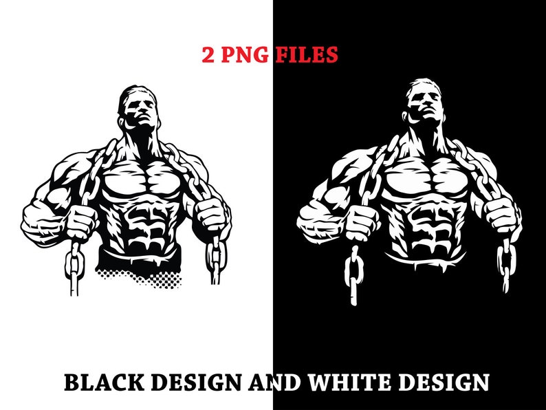 Bodybuilder Png Muscle Man Png Gym Logo Bodybuilding - Etsy