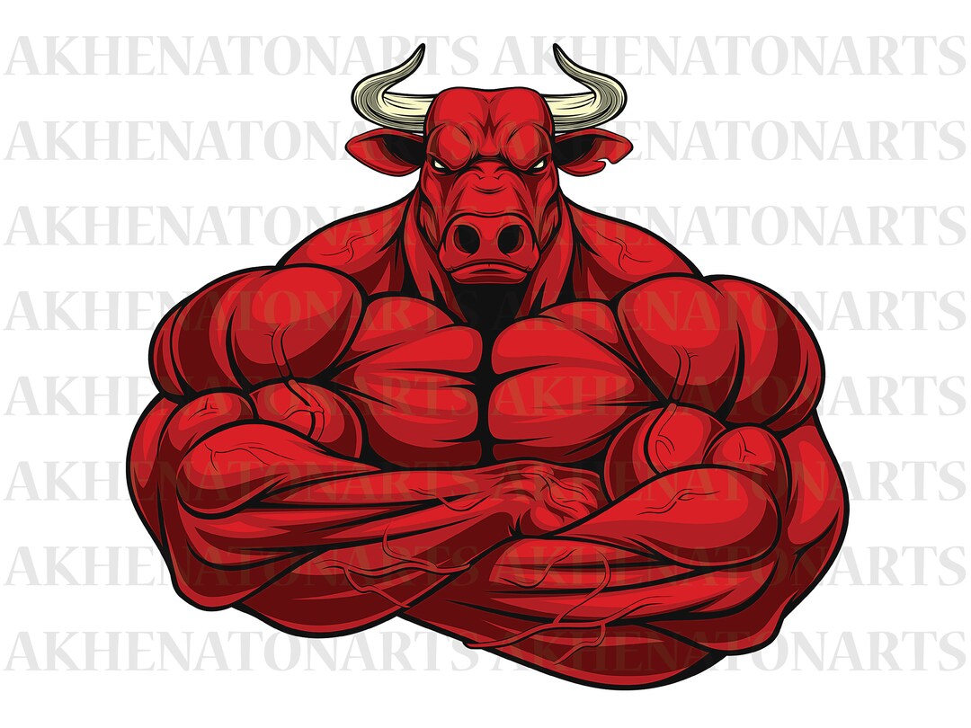 Bodybuilder Bull Png , Red Bull , Bull Design , Muscle Bull , Bull ...