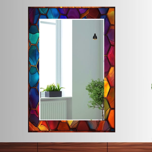 Stained Glass Mirror - Etsy