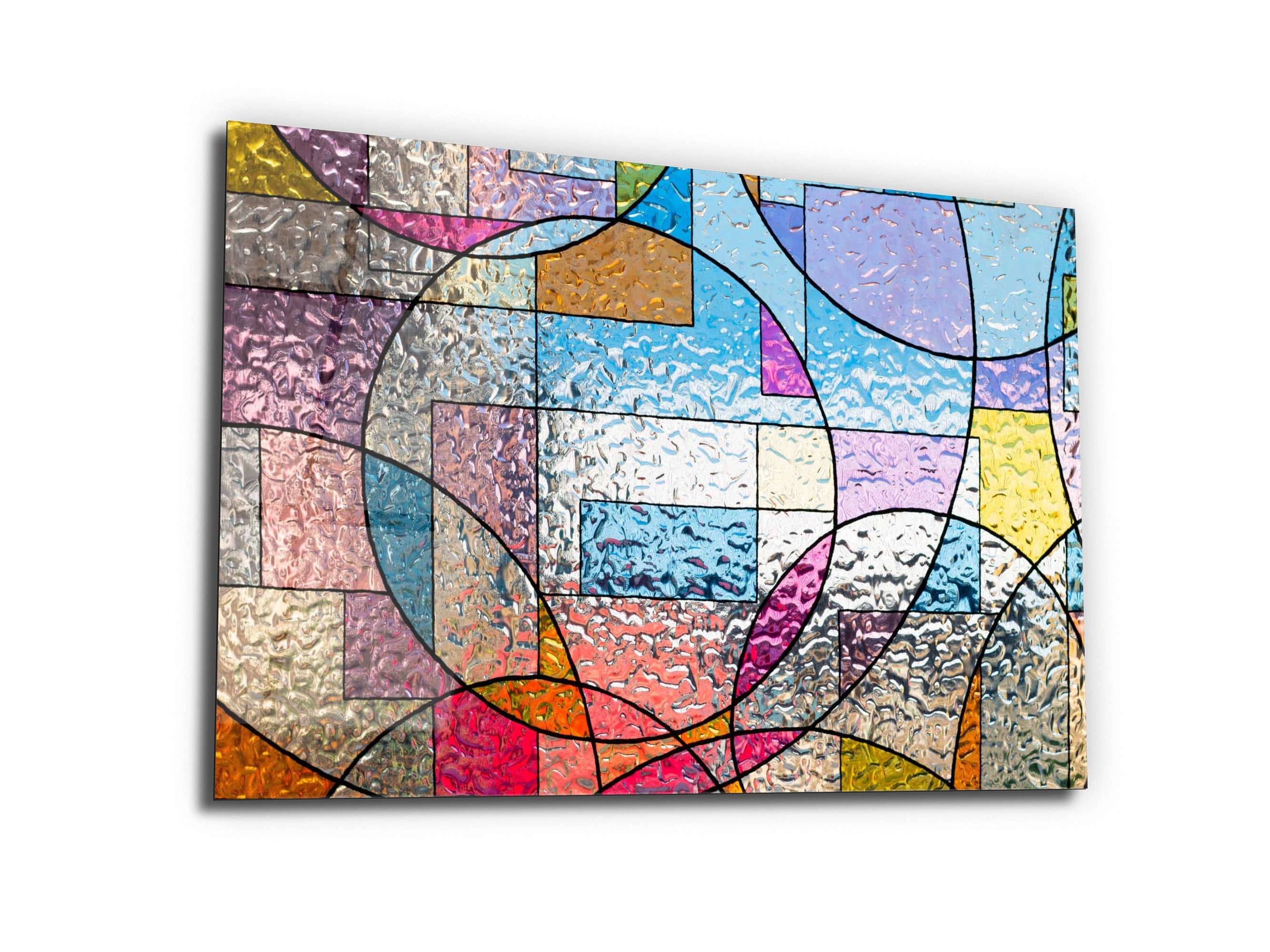 Stained Glass Design-glass Printing Wall Art Gift-wall - Etsy