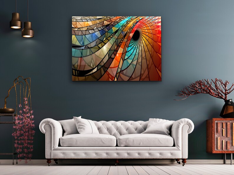 Customizable Tempered Glass Wall Art: UV Printed Home Decor - Etsy