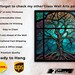 Stained Glass Painting Tree of Life, Stain Glass Printing Wall Art Work ...