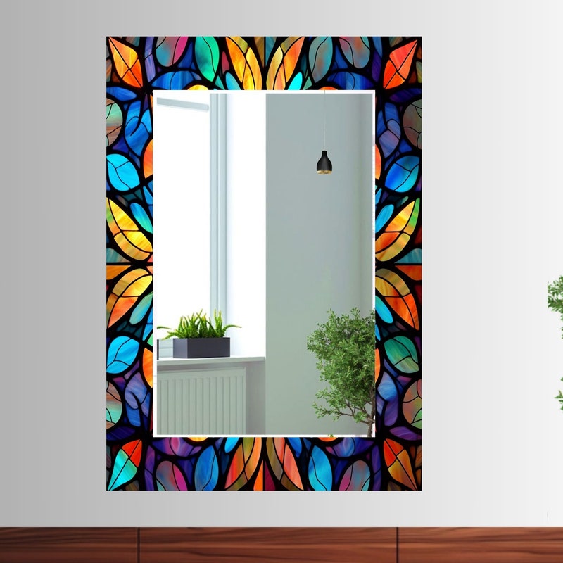 Stained Glass Mirror - Etsy