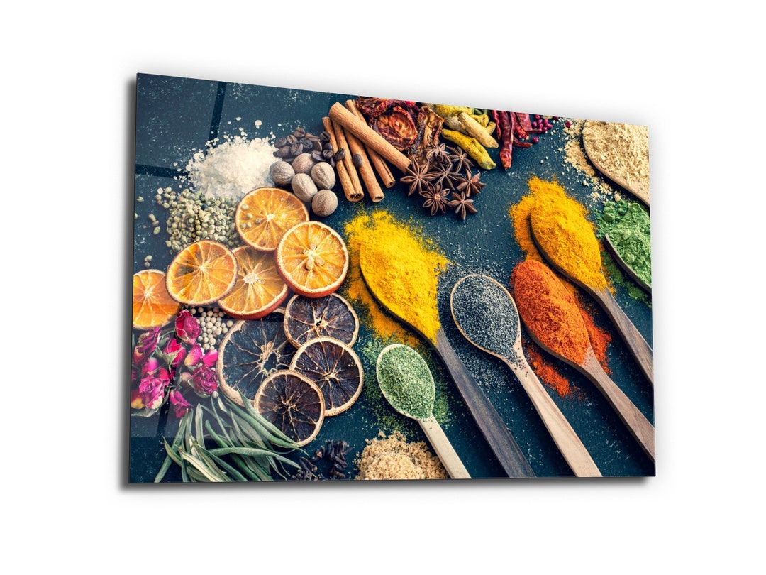 Kitchen Temper Glass Wall Art-vivid Wall Panels-wall Hangings ...
