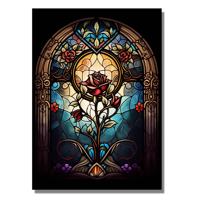 Stained Glass Print - Etsy