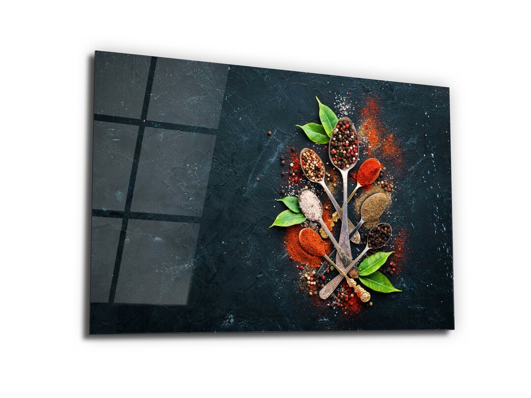 Kitchen Glass Printing Wall Art-restaurant Wall Decor-home Decor-wall ...