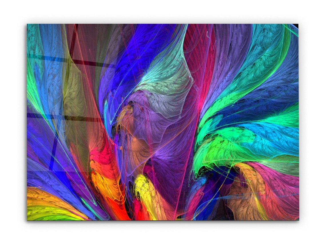 Abstract Colored Painting-stained Glass Art-glass Printing - Etsy