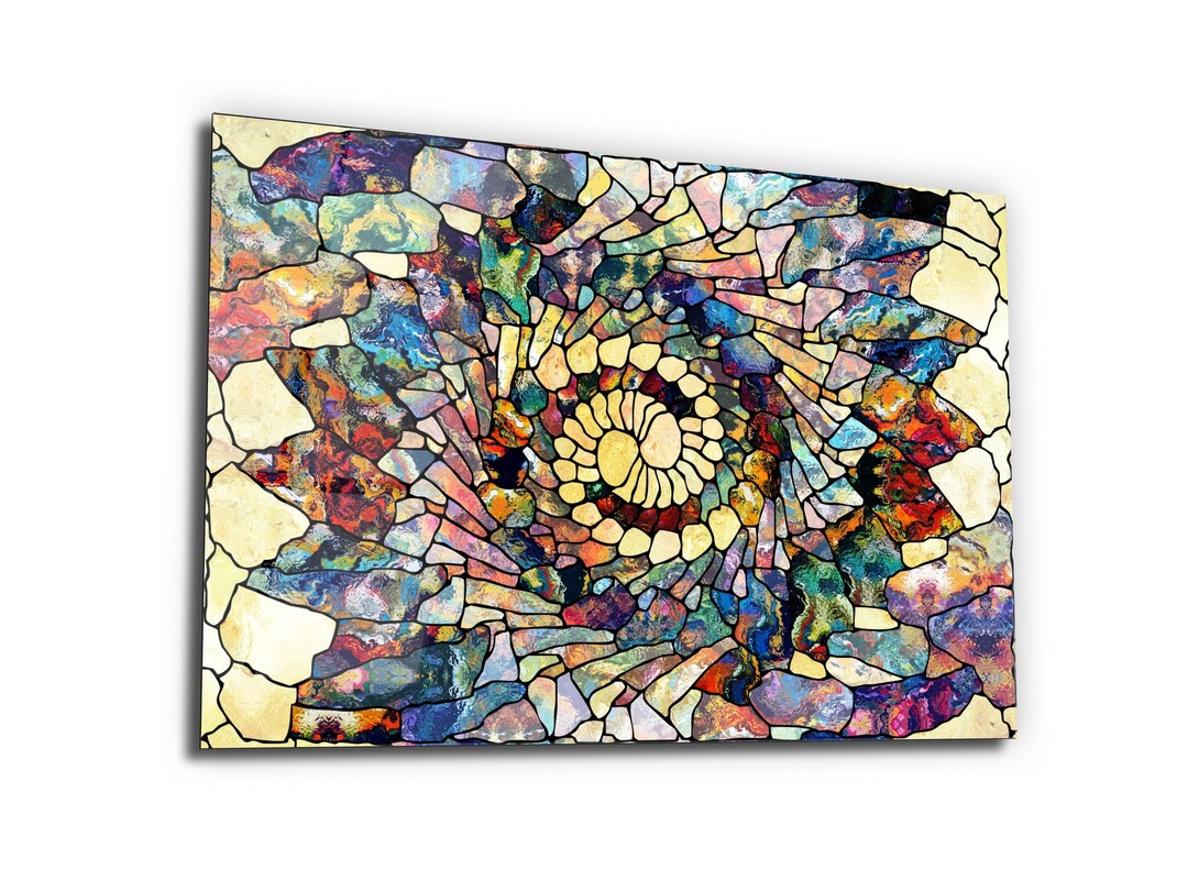 Stained Glass Design-glass Printing Wall Art-wall Decor-home Decor-wall ...