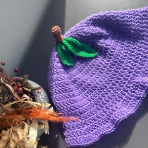 Grape Bucket Hat | Cute Fruit Crochet Handmade Hat - Etsy