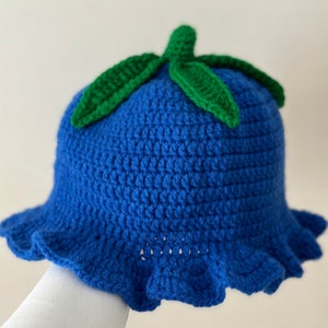 Blueberry Bucket Hat | Cute Fruit Crochet Handmade Hat - Etsy