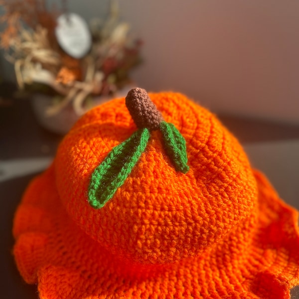 Tangerine Bucket Hat - Etsy