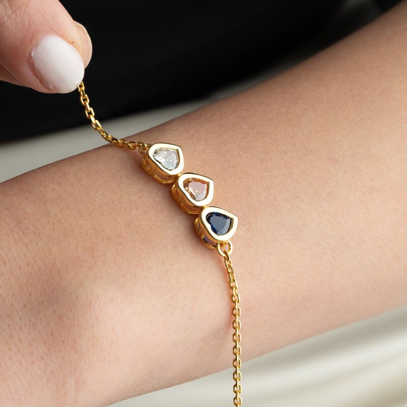 Birthstone Bracelet - Etsy