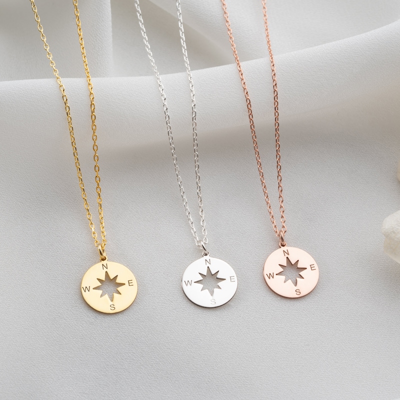 Compass Necklace - Etsy