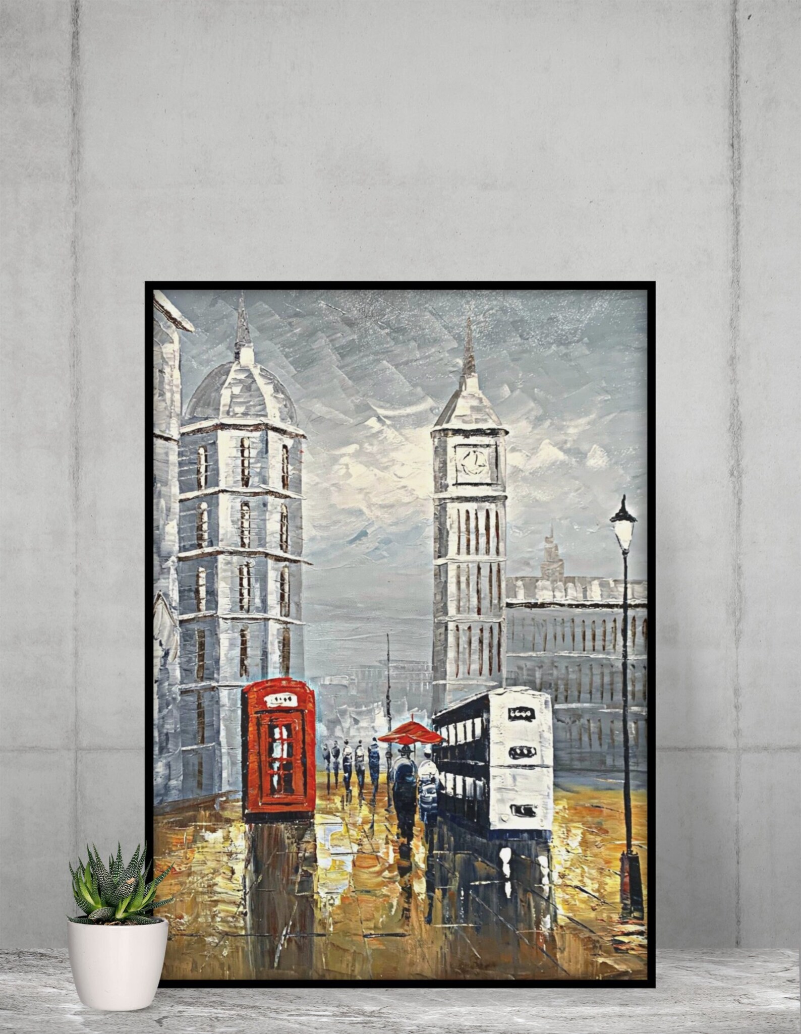 London Streets. Digital Art. Downloadable Print. London Art. Cityscape ...