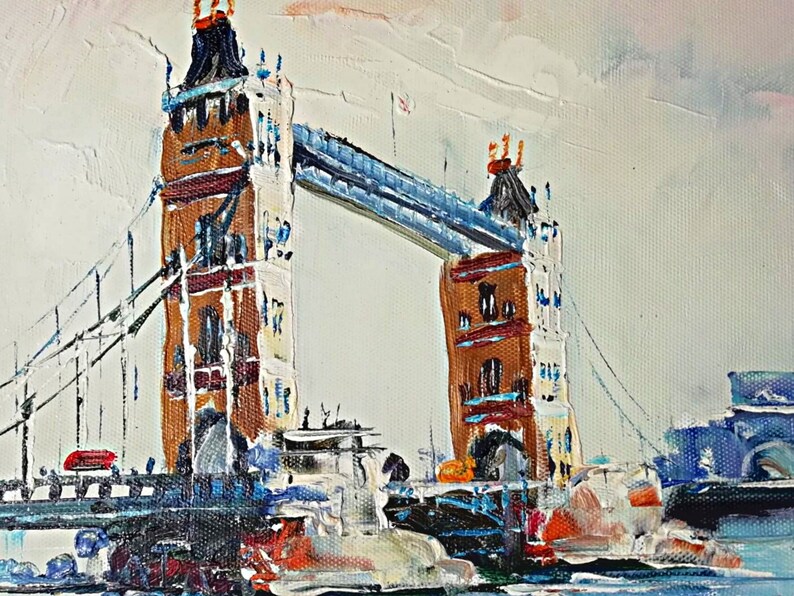 Tower Bridge London Art Claude Monet Style. Digital Art. - Etsy