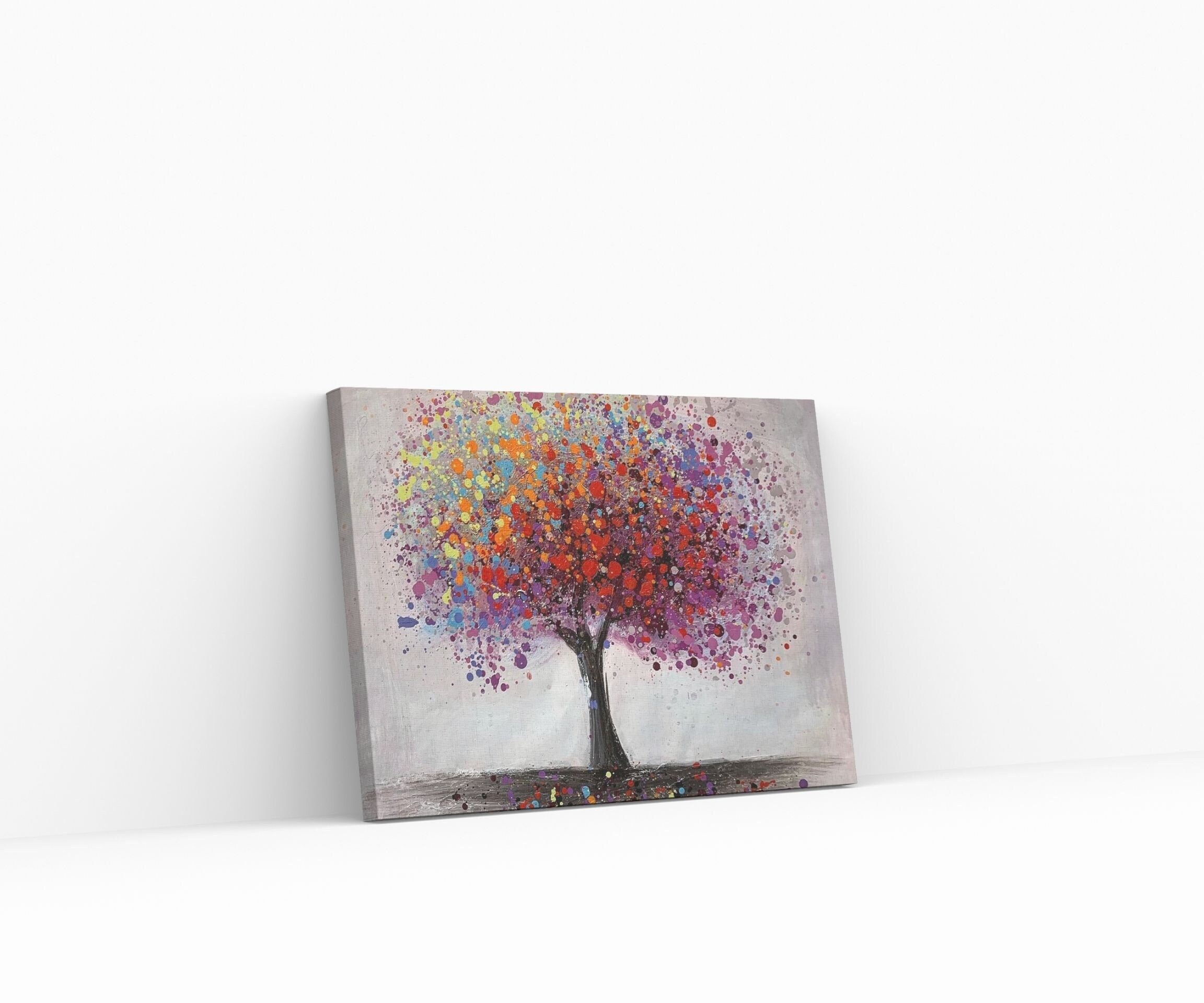 Colorful Tree. Digital Art. Downloadable Print. Figurative Art. Wall ...