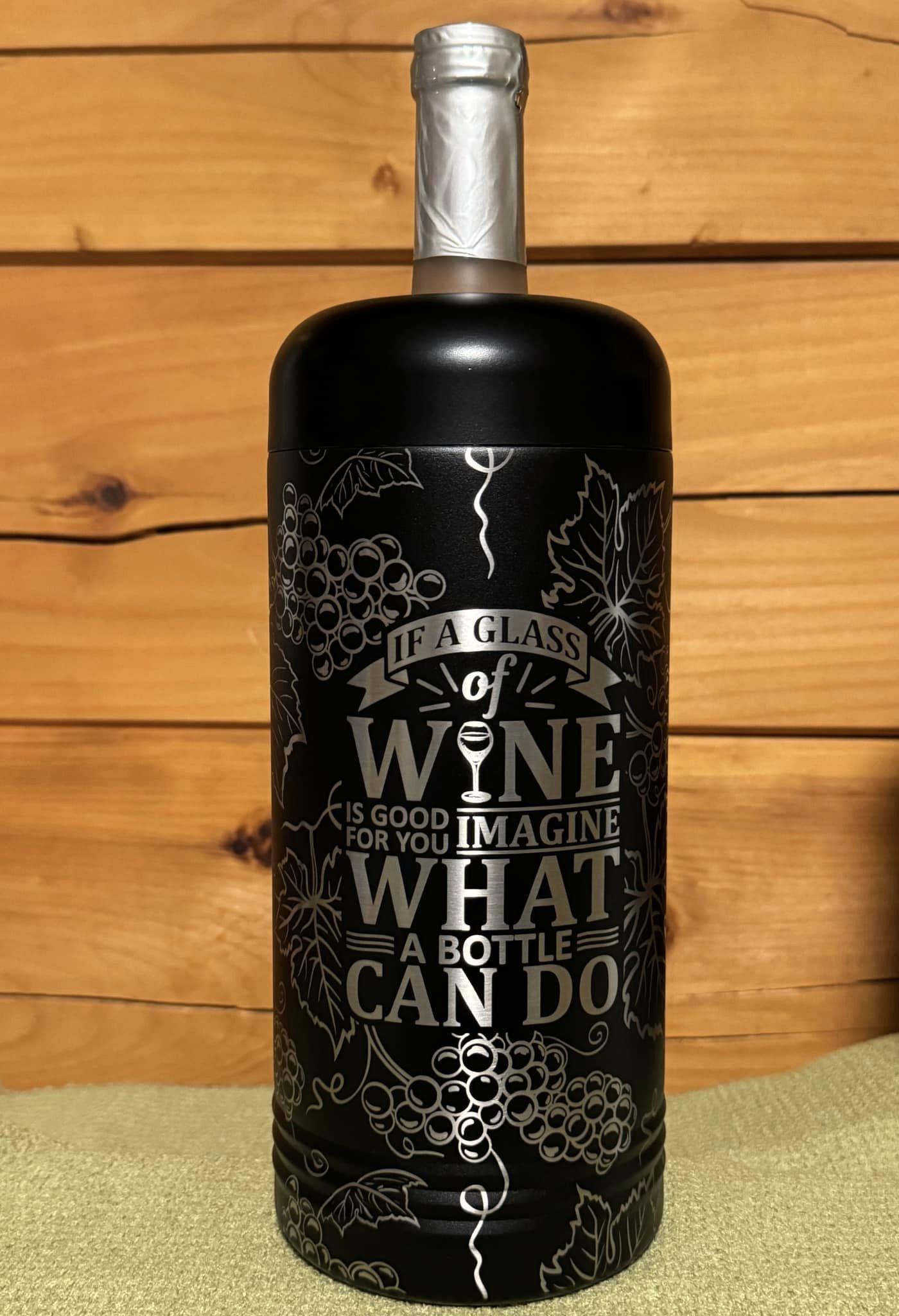 Grapevine Wine Chiller Wrap Full Wrap Seamless Design Digital Files for ...