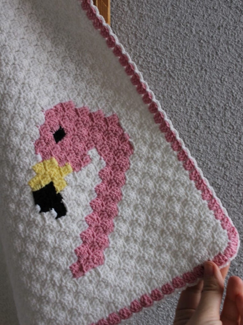C2C Crochet Flamingo Baby Blanket Pattern (PDF Pattern) - Etsy
