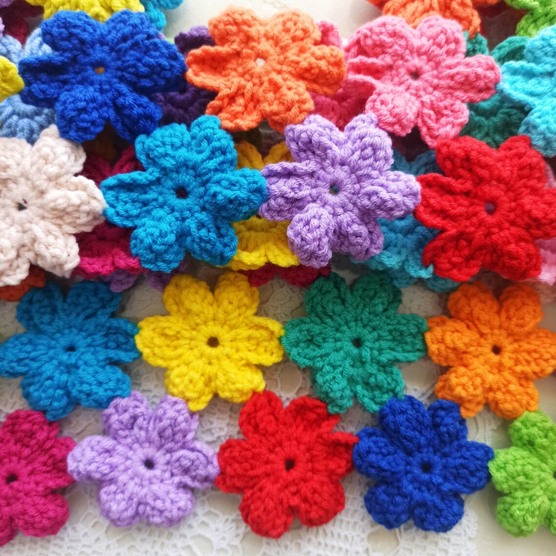 Crochet Flower Crop Top, Colorful Crop Top, Beachwear Crop Top, Summer ...