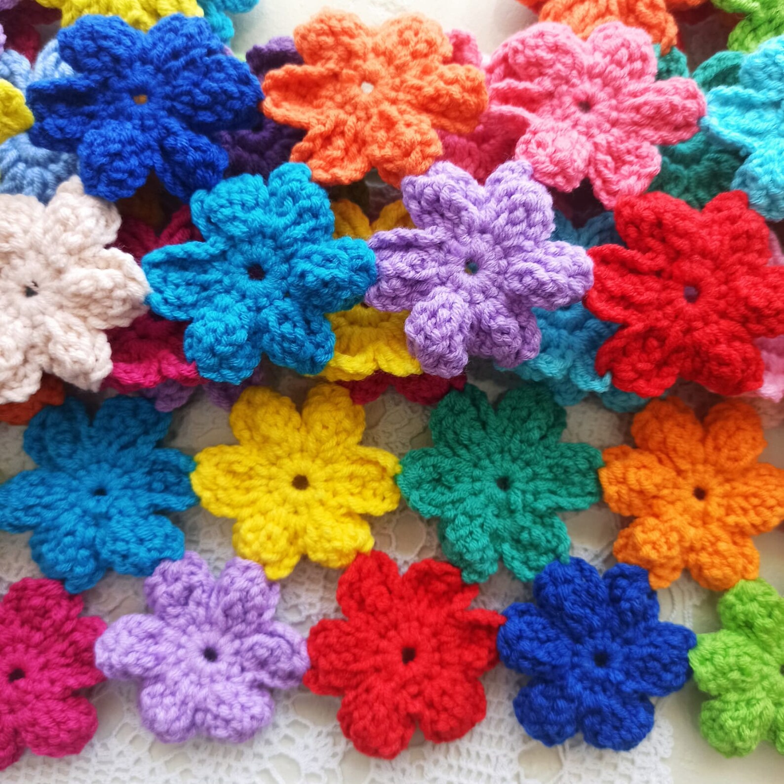 Crochet Flower Crop Top, Colorful Crop Top, Beachwear Crop Top, Summer ...