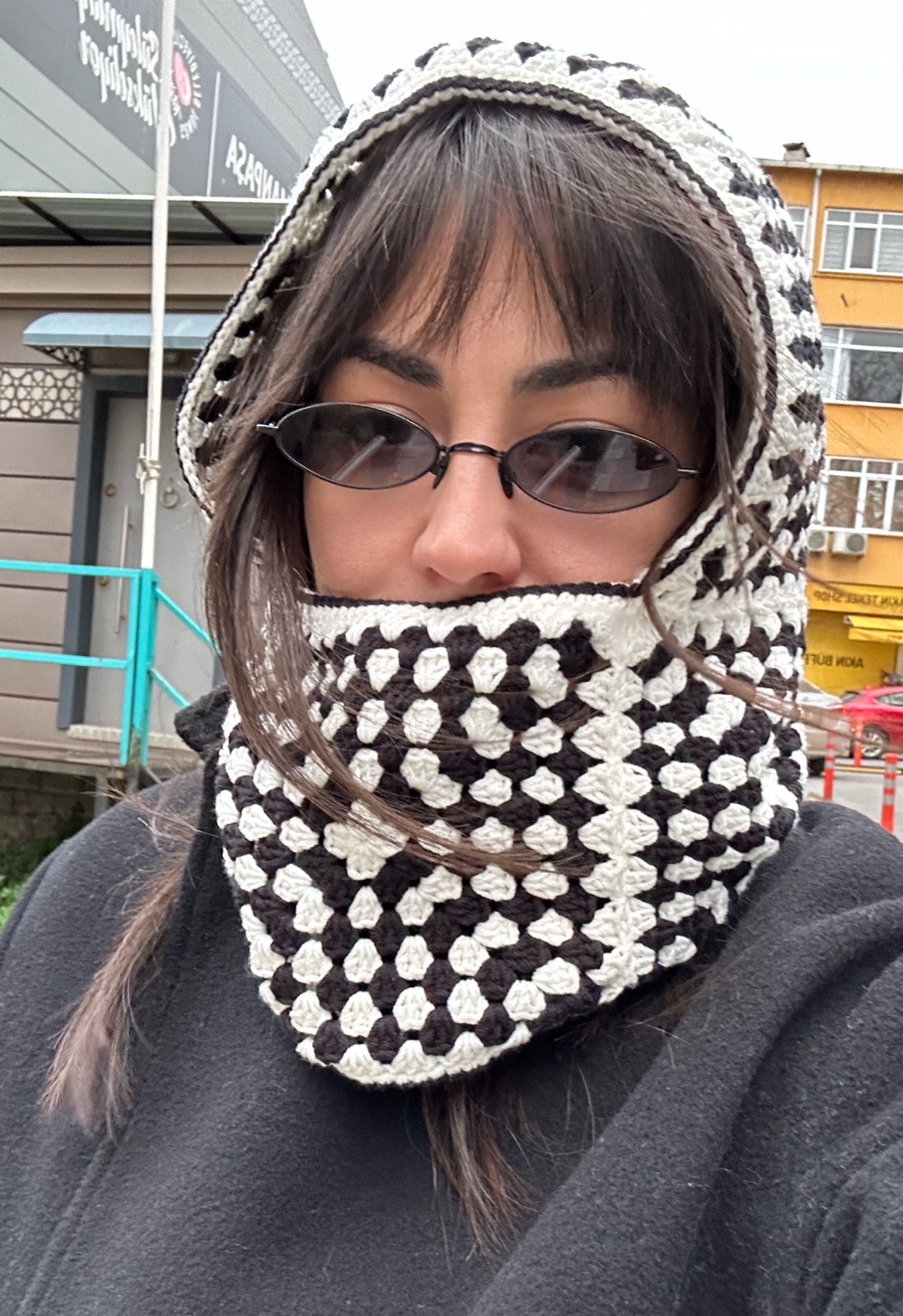 Granny Square Balaclava, Stylish Balaclava, Handmade Balaclava , Granny ...