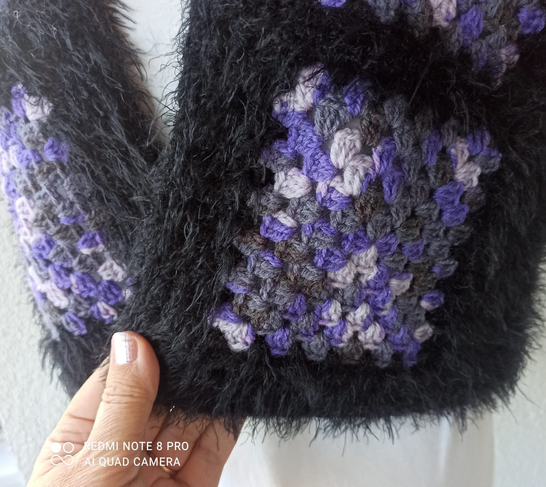 Granny Square Crochet Vest Knitted Vest Stylish Vest Purple - Etsy
